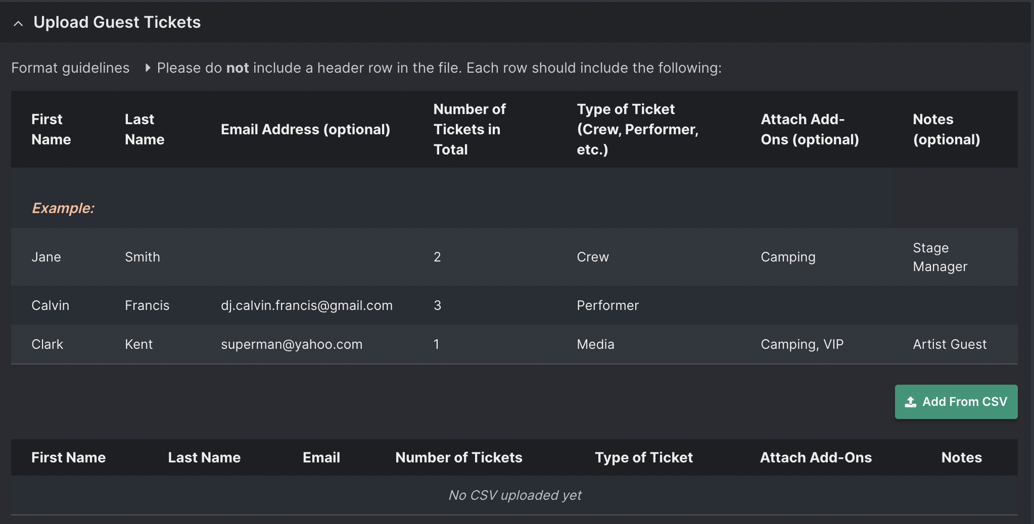 Event Dashboard: What are Guest Tickets? – Restless Nites